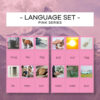 Pink Language Series Set - Różowy Materiał po angielsku - Materiały ...